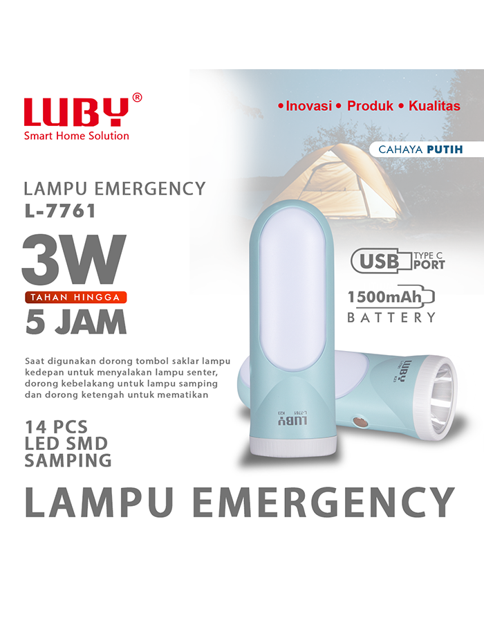 Lampu Emergency / Emergency Light Luby tipe L-7761 - Luby Indonesia